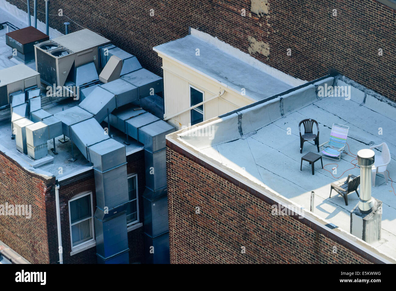 creative uses for rooftops in downtown Philadelphia Stock Photo - Alamy