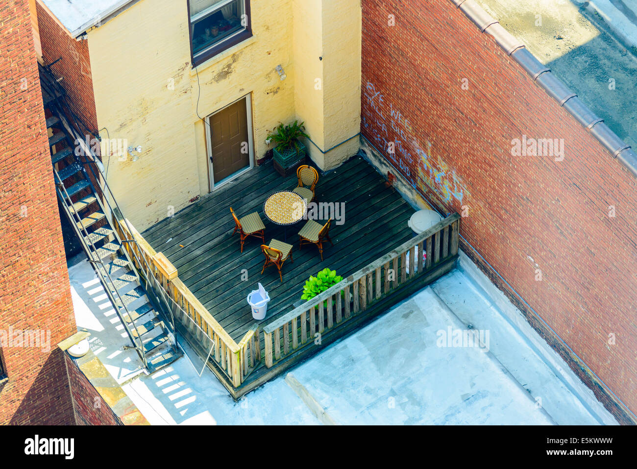 creative uses for rooftops in downtown Philadelphia Stock Photo - Alamy