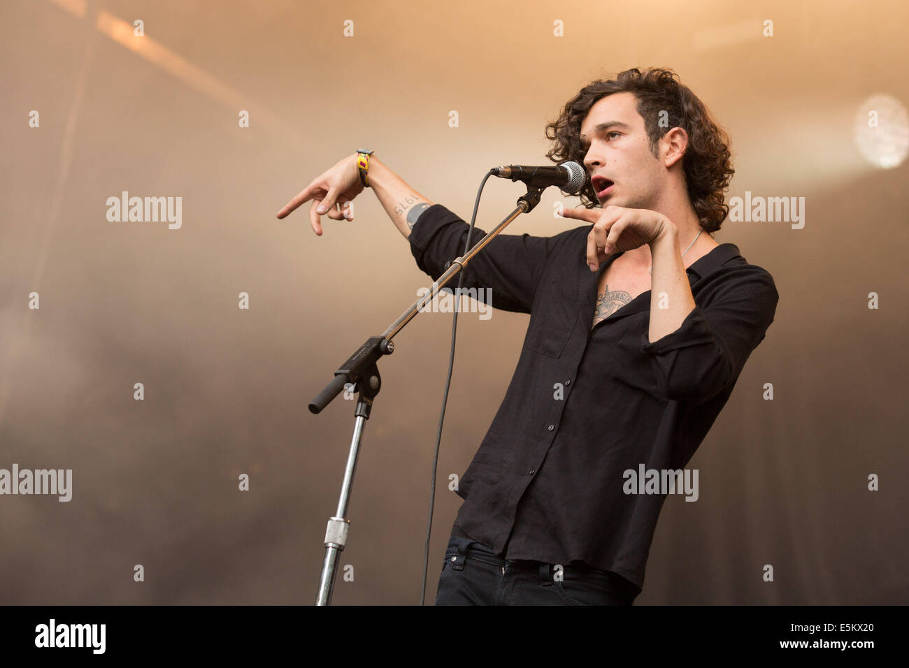 Chicago, Illinois, USA. 3rd Aug, 2014. Vocalist MATTHEW HEALY of the ...