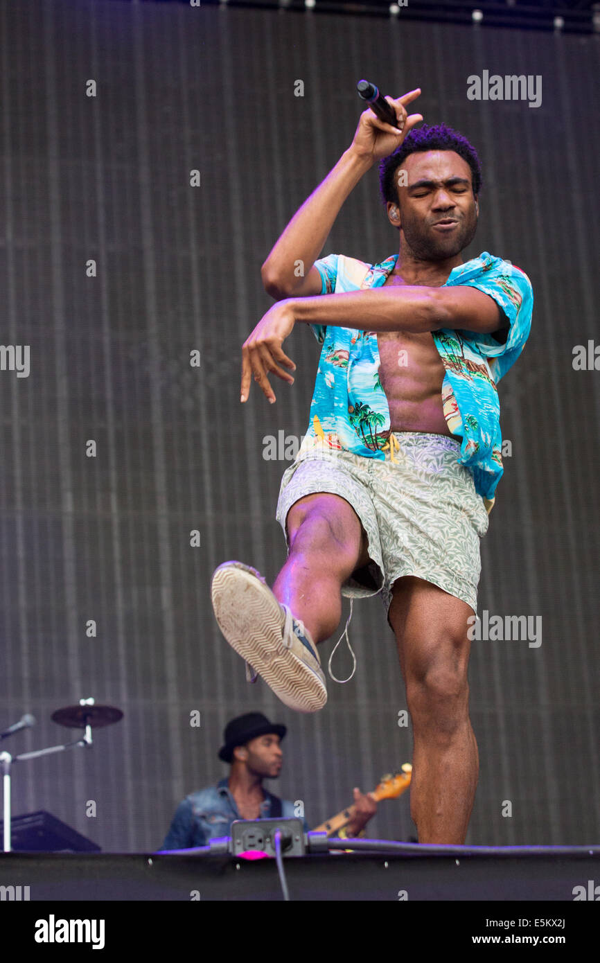 Chicago, Illinois, USA. 3rd Aug, 2014. Rapper CHILDISH GAMBINO (aka ...