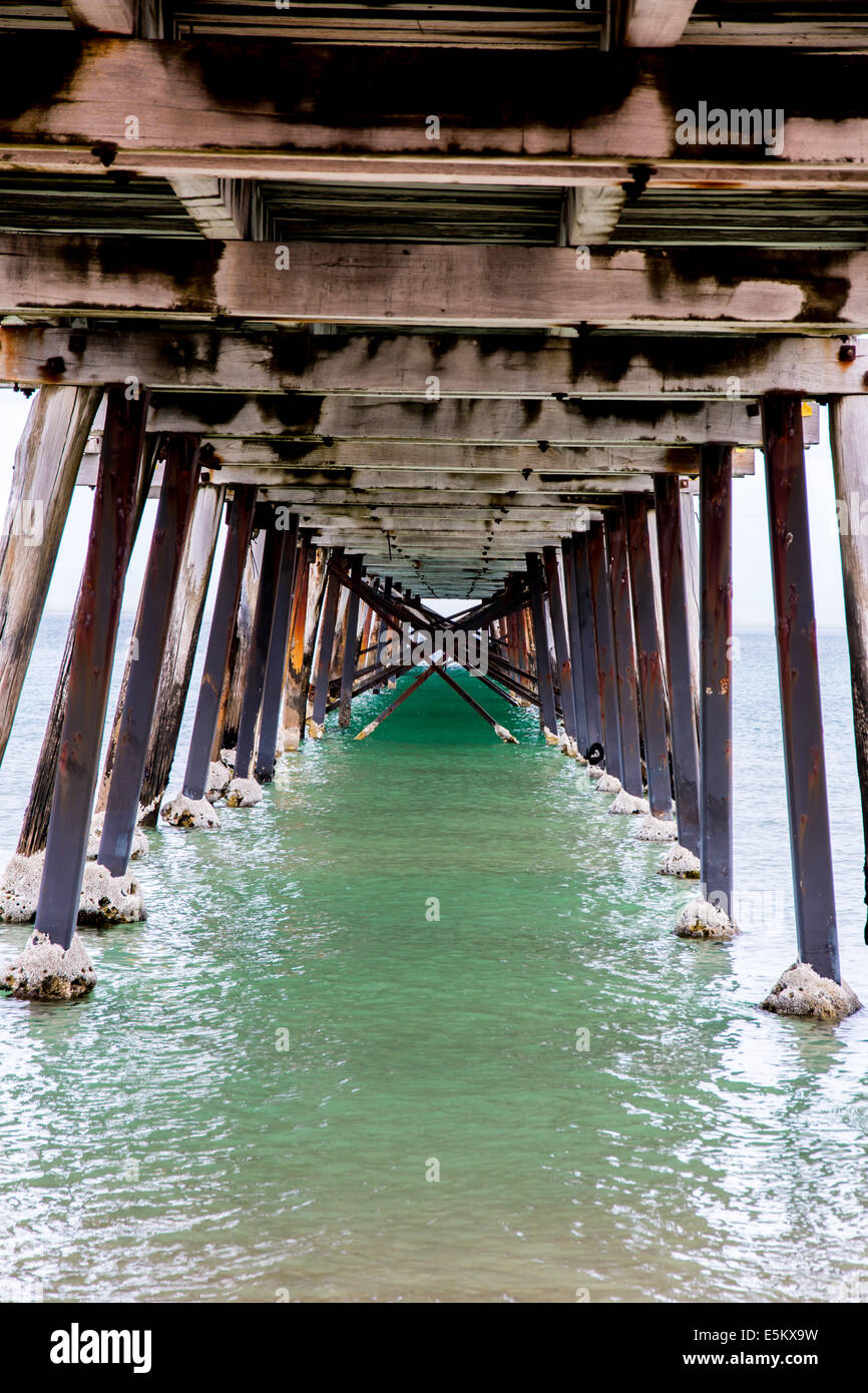Underneath Grange Jetty in suburban Adelaide Australia Stock Photo - Alamy
