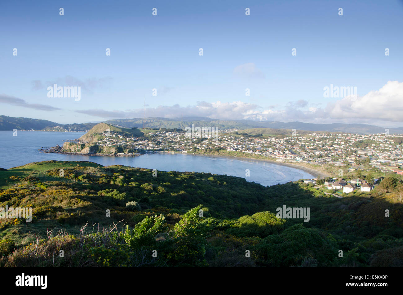Titahi Bay, Porirua, Wellington, North Island, New Zealand Stock Photo ...
