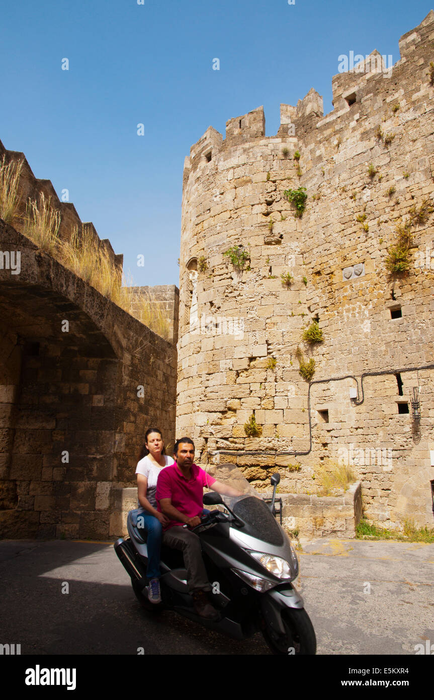 Gate of St Athanasios, Old town, Rhodes town, Rhodes island, Dodecanese ...