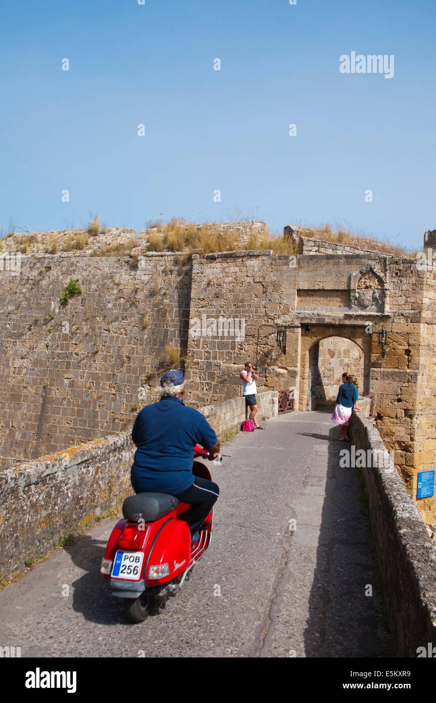 Gate of St Athanasios, Old town, Rhodes town, Rhodes island, Dodecanese ...