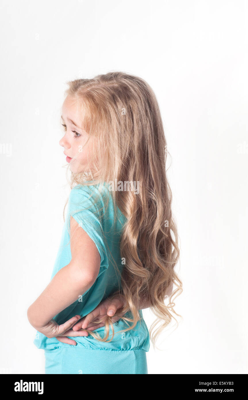 Photo from the back of little girl Stock Photo - Alamy