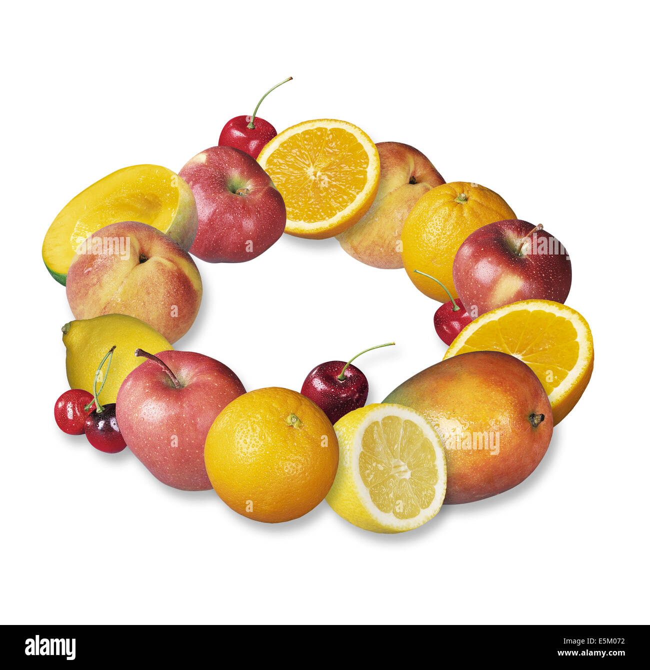 Ring of fruit Stock Photo - Alamy