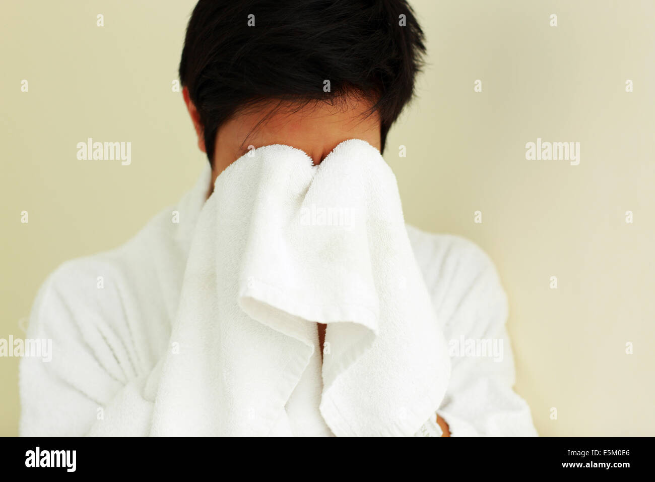 Man wiping his face hi-res stock photography and images - Alamy