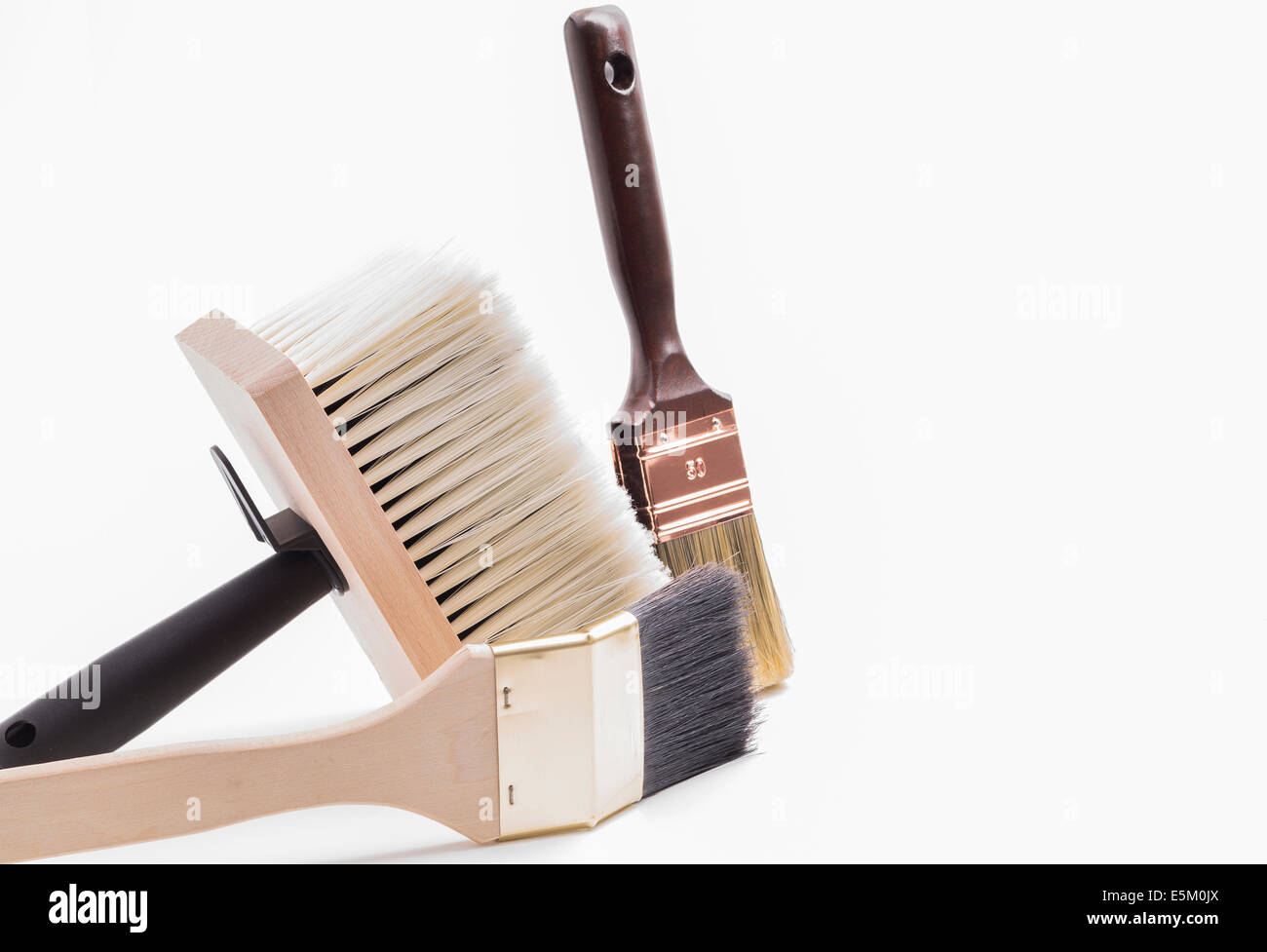 The image shows some brushes, isolated on white background Stock Photo ...