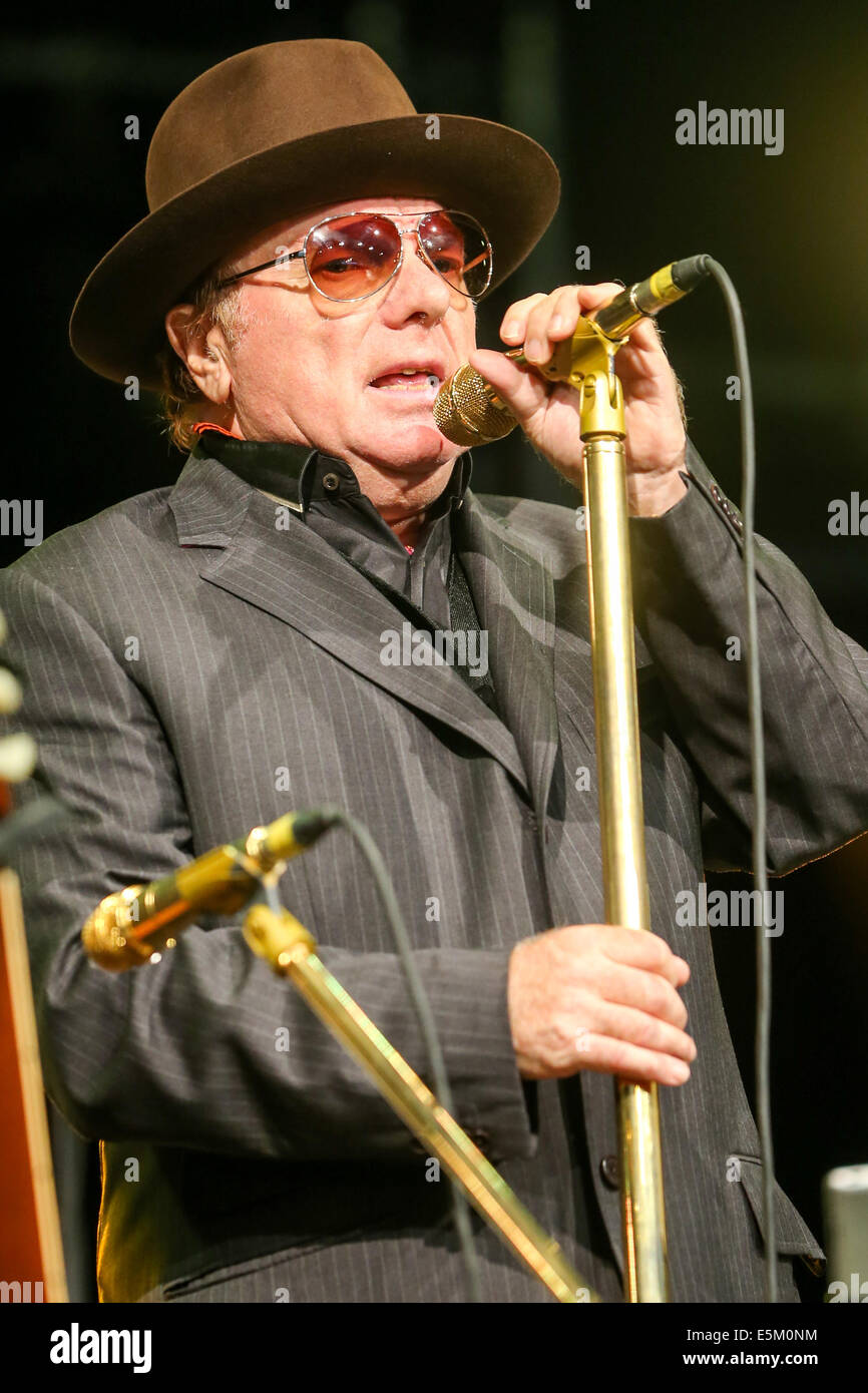 IRISH SINGER VAN MORRISON HEADLINING THE CAMBRIDGE FOLK FESTIVAL ON ...