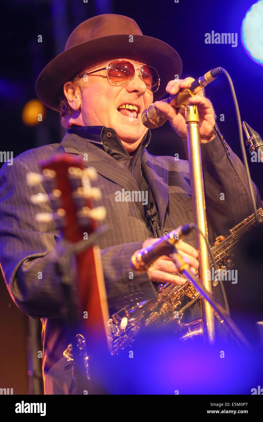 IRISH SINGER VAN MORRISON HEADLINING THE CAMBRIDGE FOLK FESTIVAL ON ...