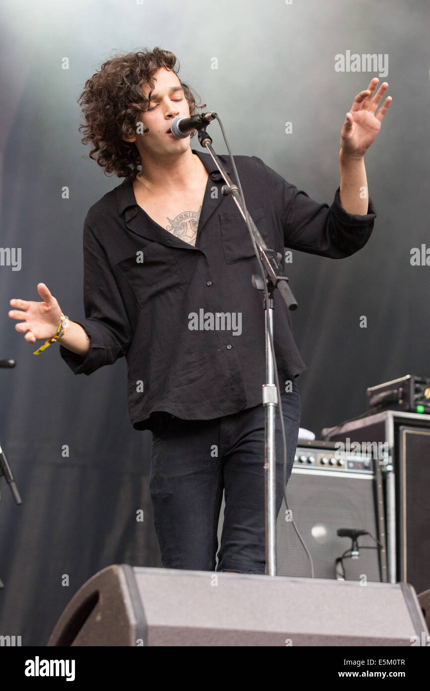 Chicago, Illinois, USA. 3rd Aug, 2014. Vocalist MATTHEW HEALY of the ...