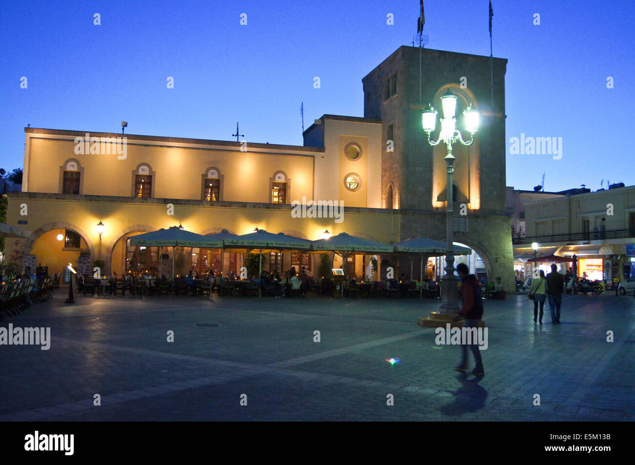 Clock tower in the Italian Colonial style, 1935, Eleftherias square ...