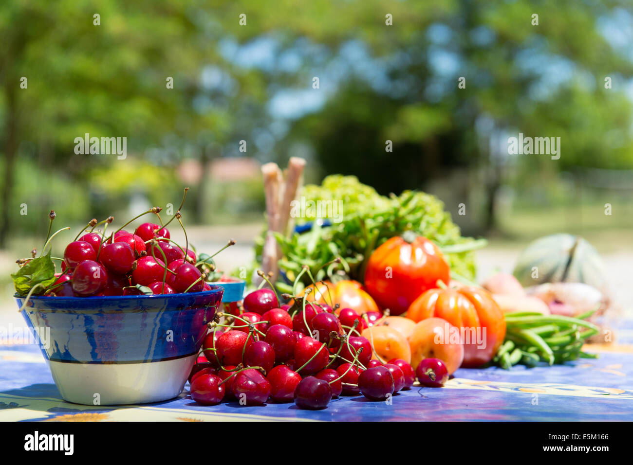 Fruit and vegetables at the French market Stock Photo - Alamy