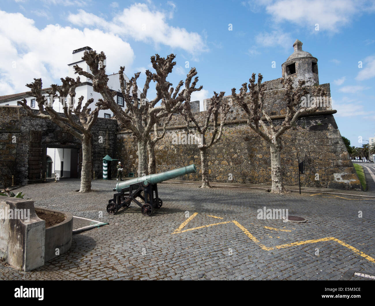 castle and military museum, Ponta Delgada, S.Miguel Island,the Azores ...