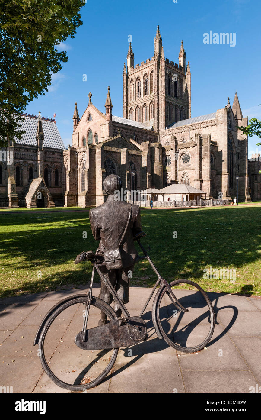 Edward elgar statue hereford hi-res stock photography and images - Alamy