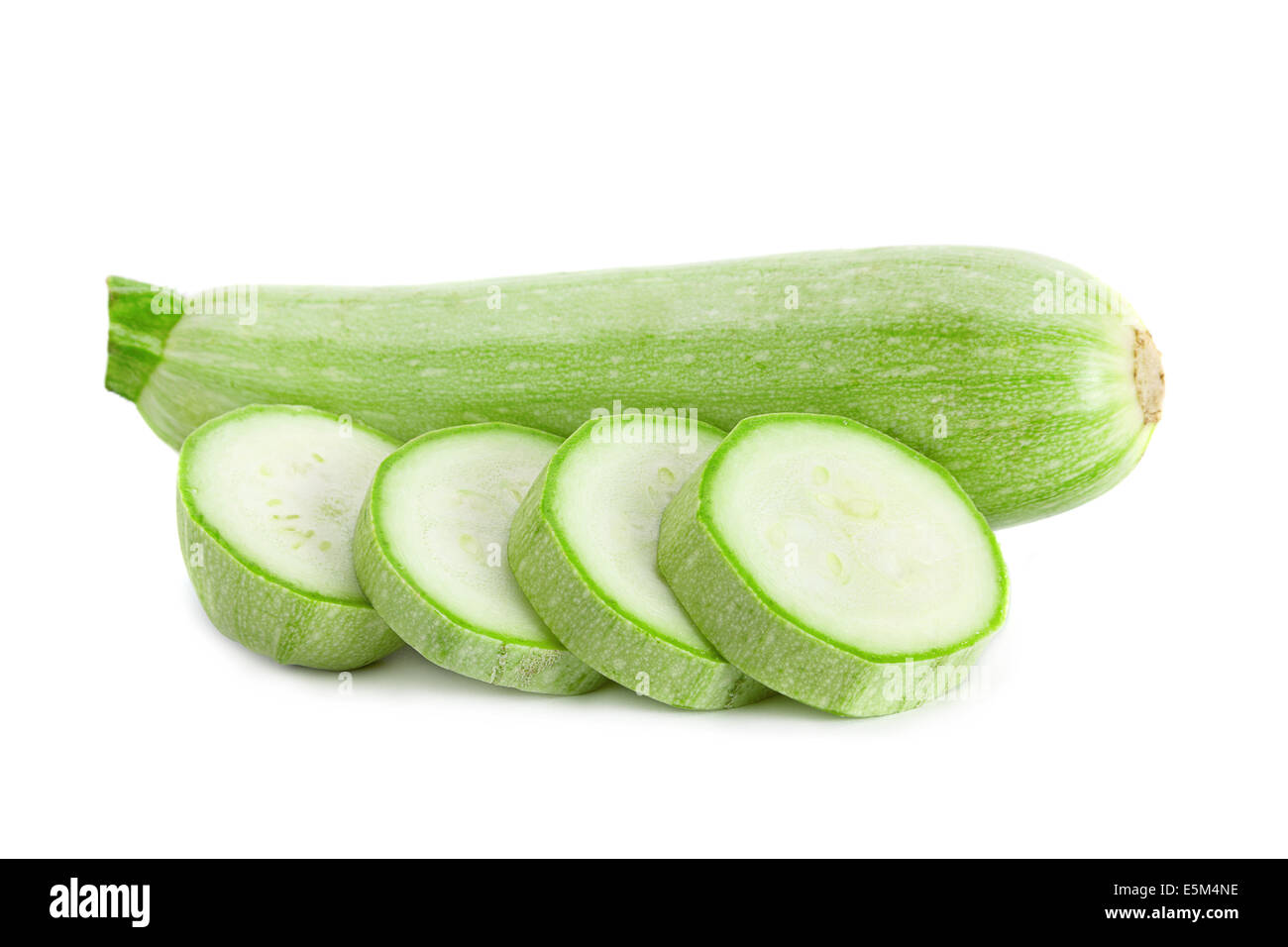 Zucchini vegetable closeup isolated on white Stock Photo - Alamy