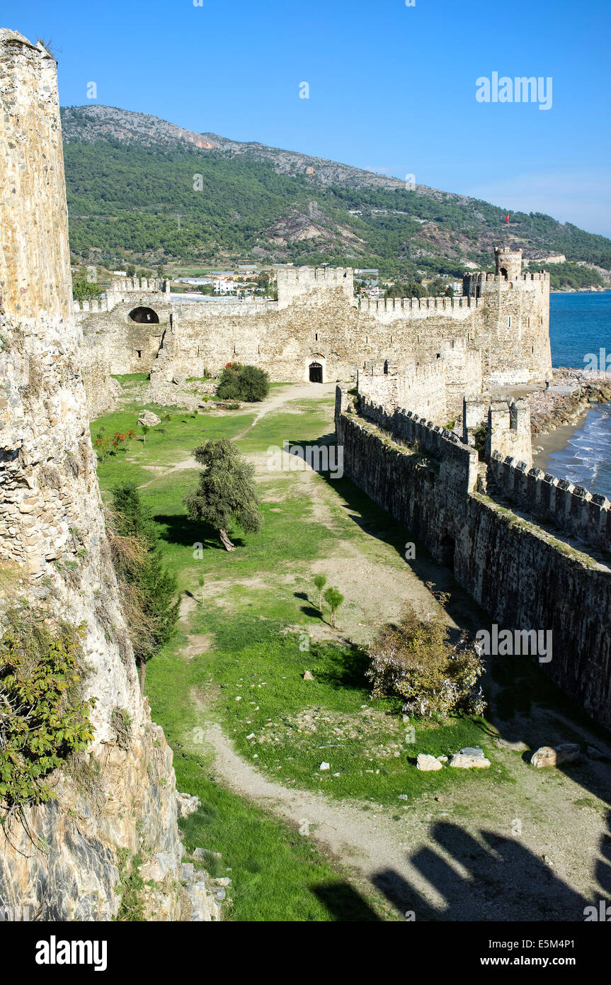 Mamure castle, Anamur, Anatolia, Southwest Turkey Stock Photo - Alamy