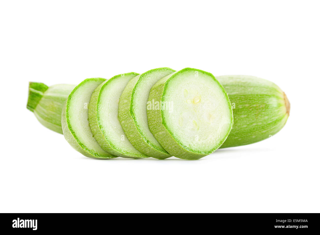 Zucchini vegetable closeup isolated on white Stock Photo - Alamy