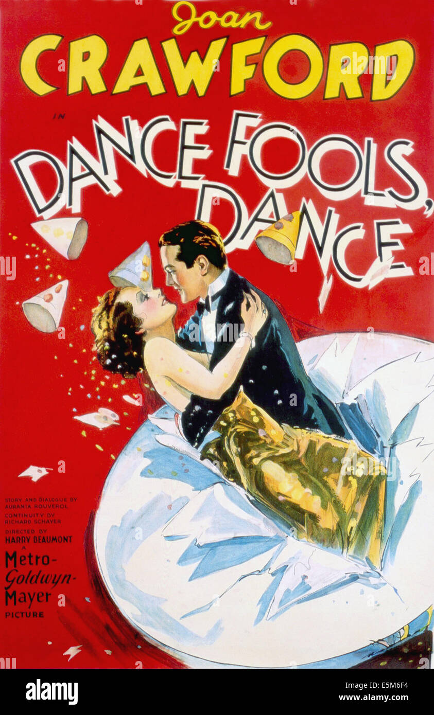 DANCE, FOOLS, DANCE, Joan Crawford, Lester Vail, 1931 Stock Photo - Alamy