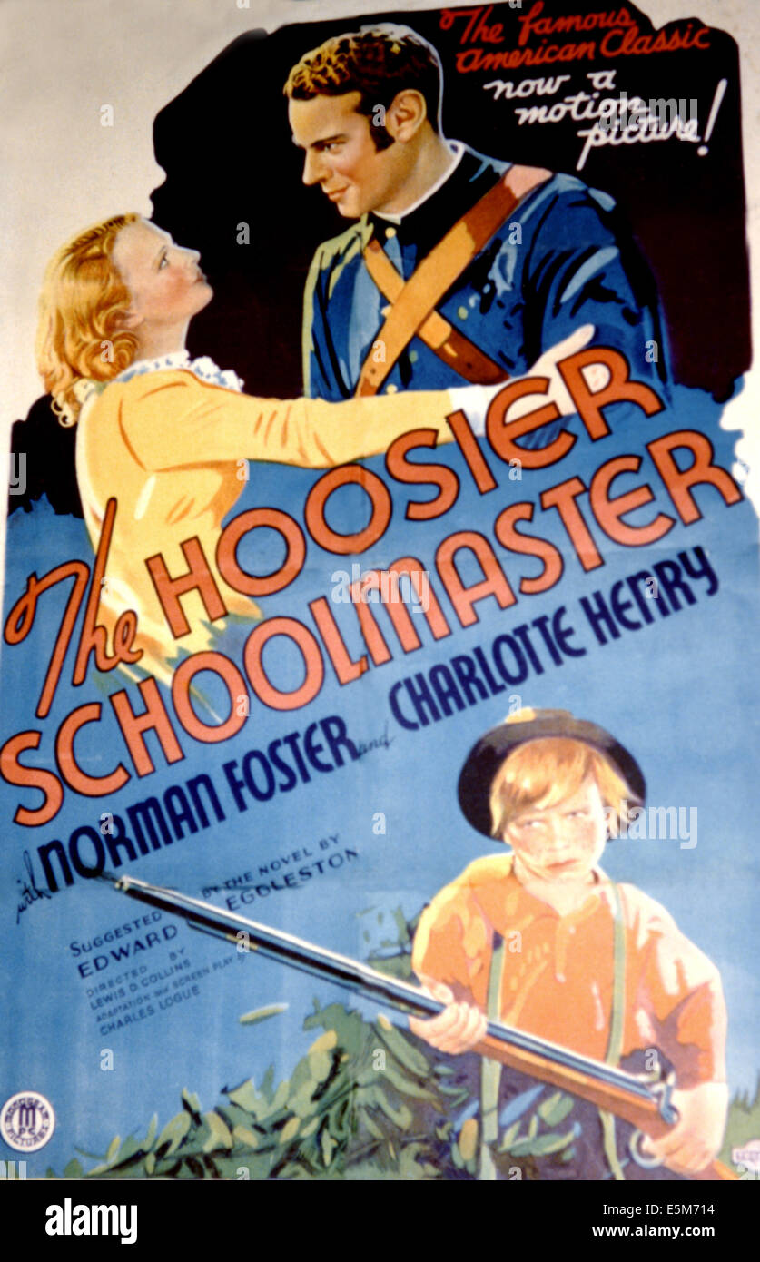 THE HOOSIER SCHOOLMASTER, Charlotte Henry, Norman Foster, Tommy Bupp ...