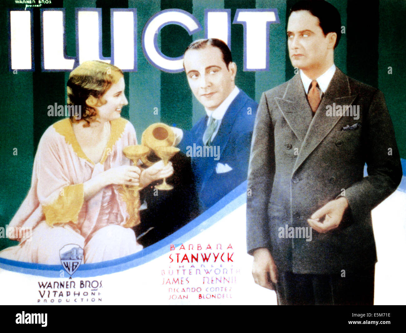 ILLICIT, from left: Barbara Stanwyck, Ricardo Cortez, James Rennie ...