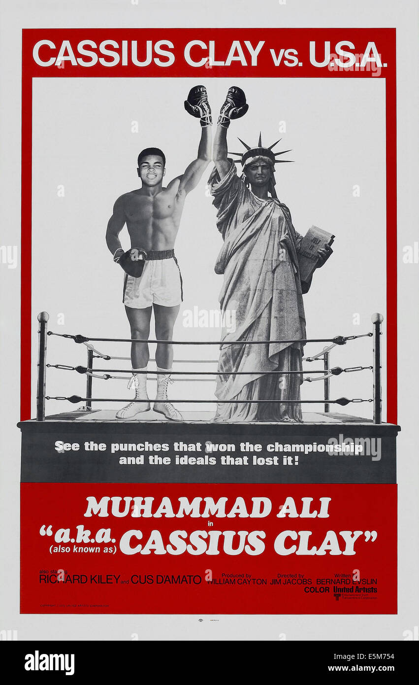 MUHAMMAD ALI A.K.A. CASSIUS CLAY, (aka A.K.A. CASSIUS CLAY), US poster ...