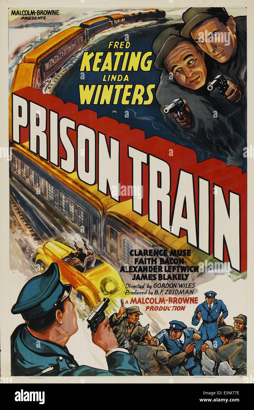 PRISON TRAIN, Fred Keating (right), 1938 Stock Photo - Alamy