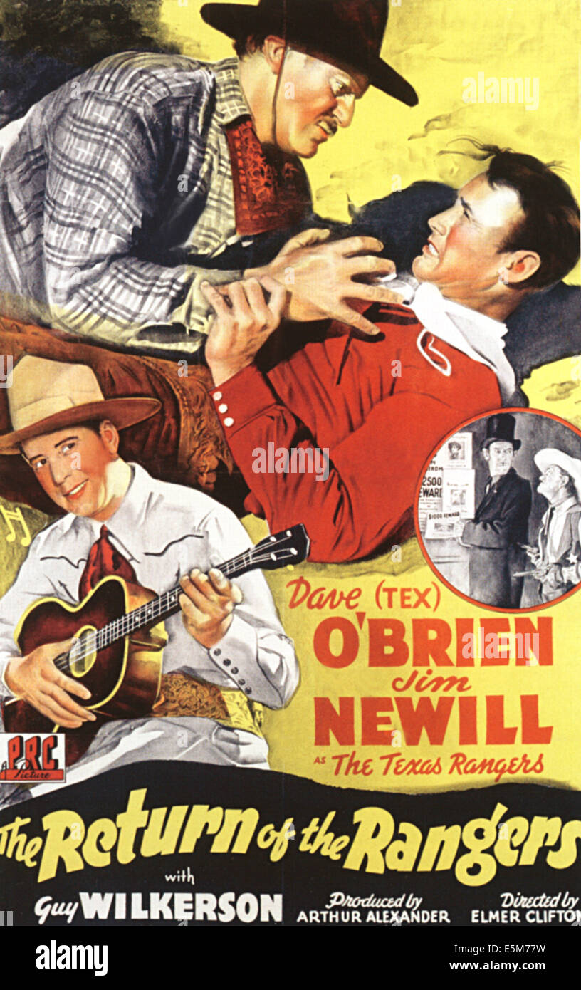 RETURN OF THE RANGERS, James Newill, Richard Alexander, Dave O'Brien ...