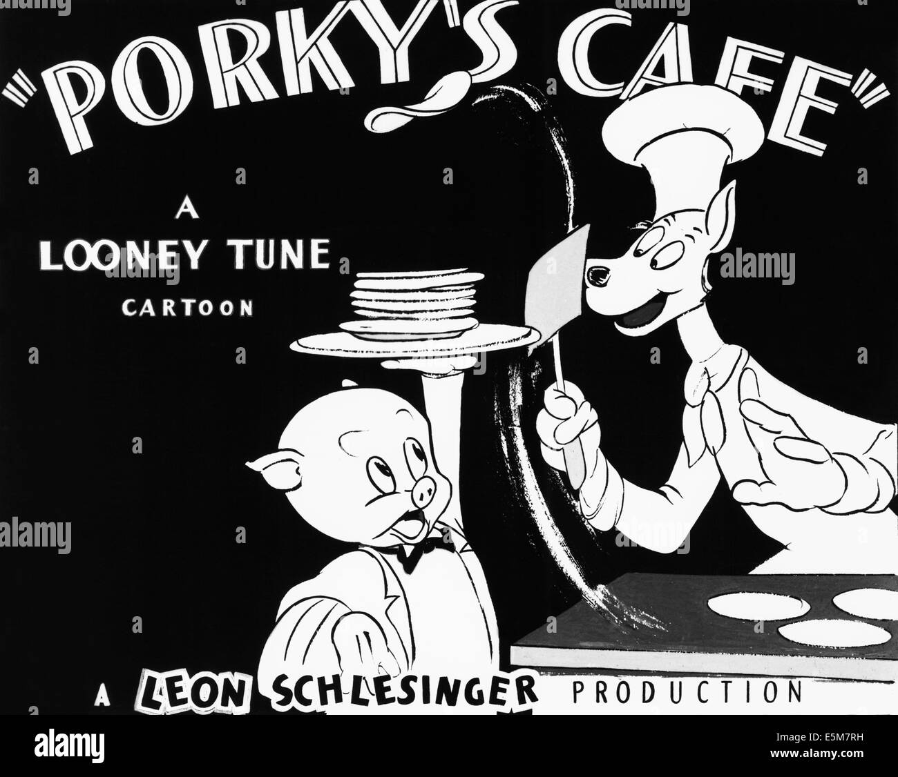 PORKY'S CAFE, US lobbycard, from left: Porky Pig, Conrad Cat, 1942 ...