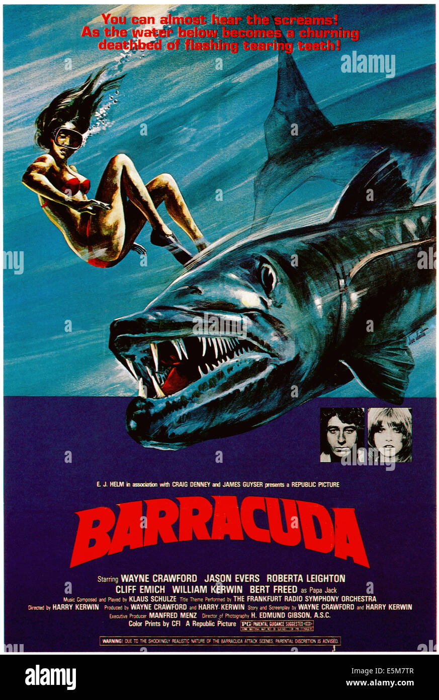 BARRACUDA, poster, 1978, (c) Republic Pictures (II) / Courtesy: Everett ...