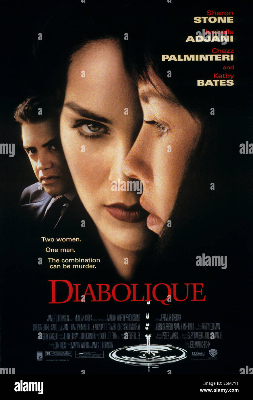 DIABOLIQUE, US poster art, from left: Chazz Palminteri, Sharon Stone ...