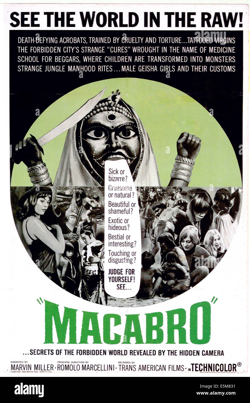 MACABRO, poster, 1965 Stock Photo - Alamy