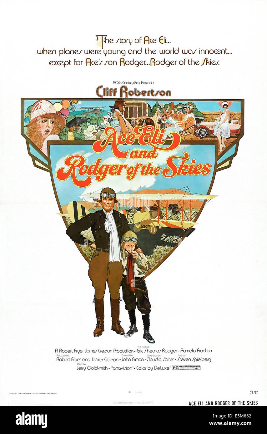 ACE ELI AND RODGER OF THE SKIES, US poster art, bottom from left: Cliff ...