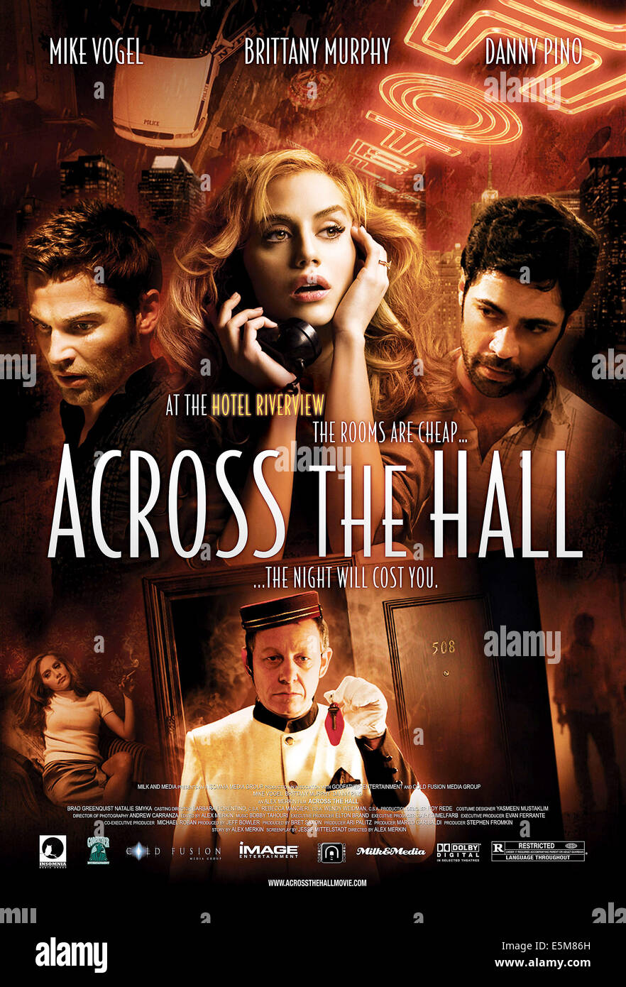 ACROSS THE HALL, top from left: Mike Vogel, Brittany Murphy, Danny Pino ...