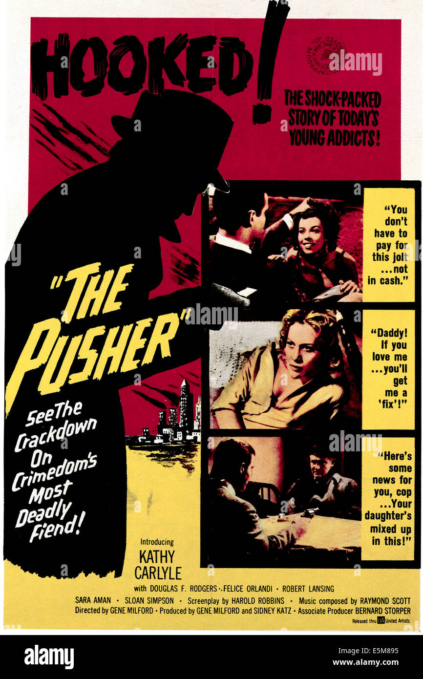 THE PUSHER, poster, 1960 Stock Photo - Alamy