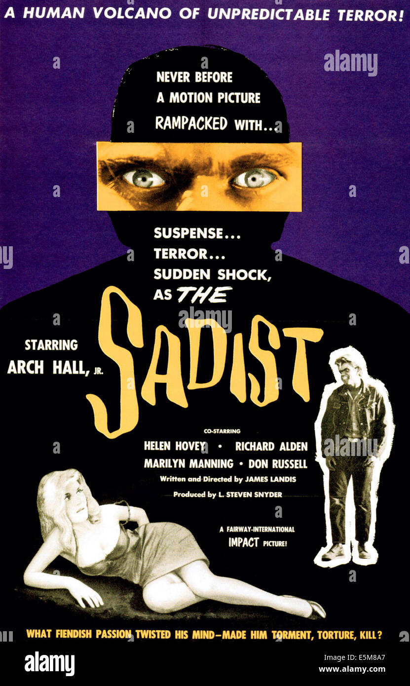 THE SADIST, Helen Hovey, Arch Hall, Jr., 1963 Stock Photo - Alamy