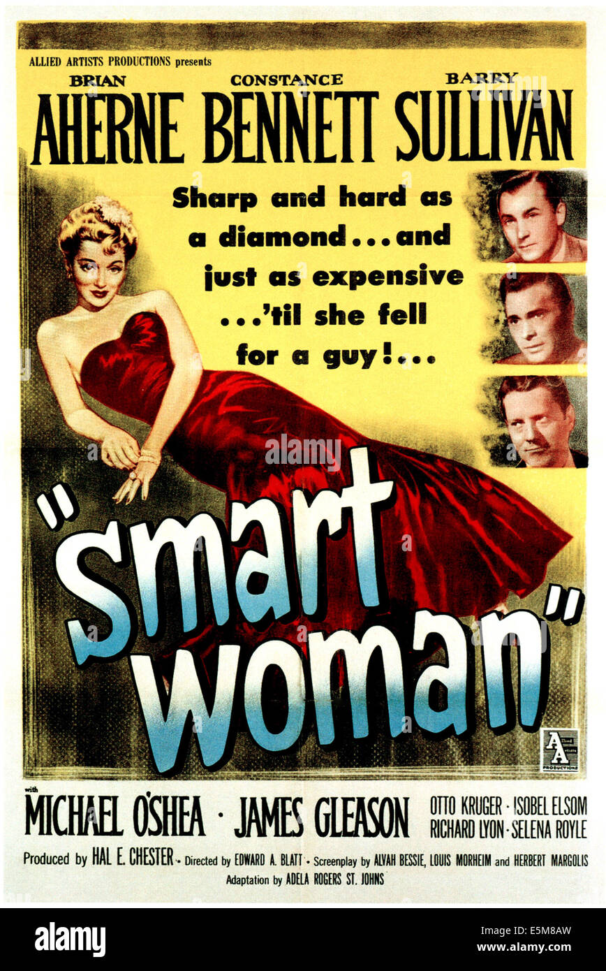 SMART WOMAN, Constance Bennett, Brian Aherne, Barry Sullivan, Michael O ...