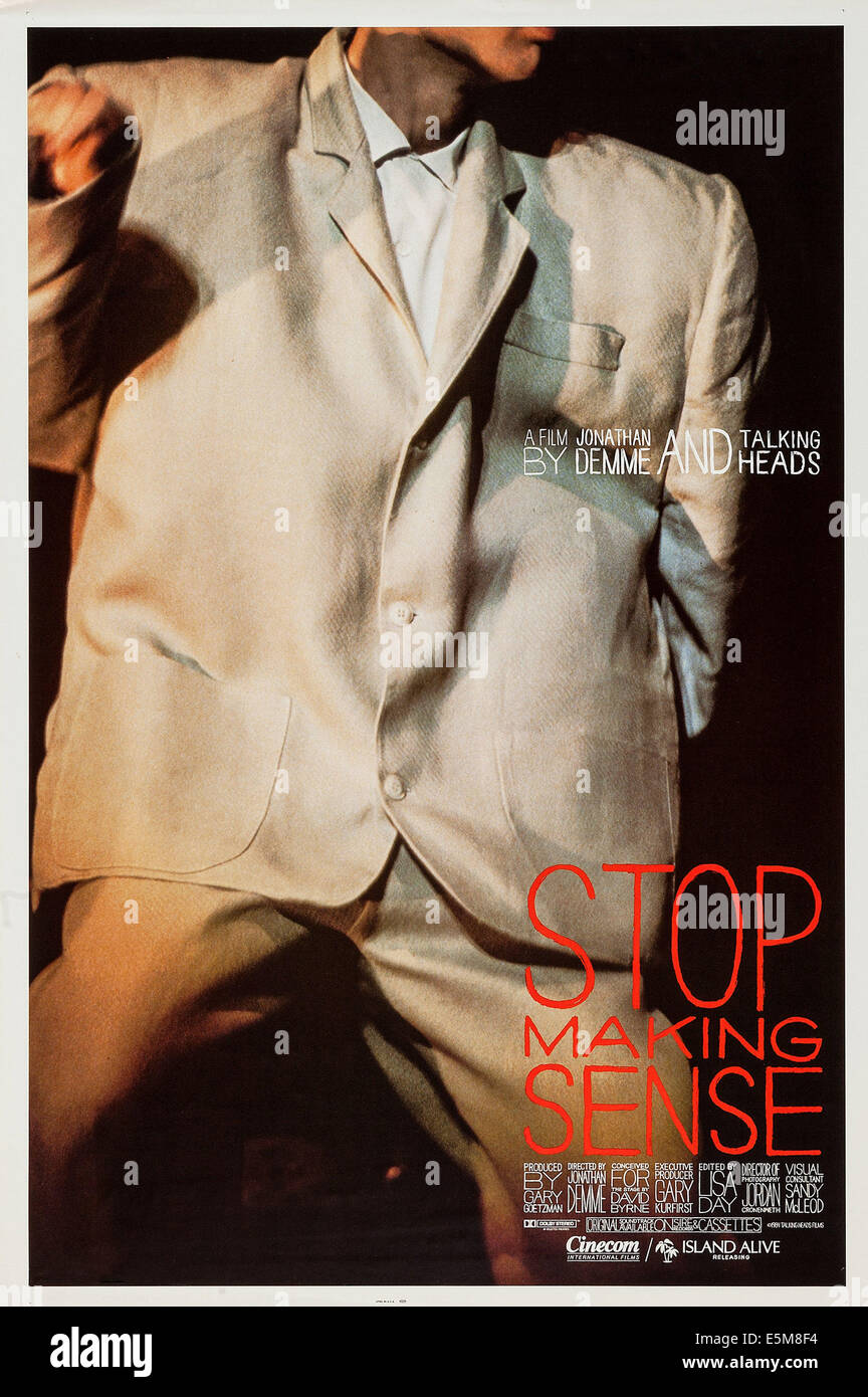 Stop making sense poster hi-res stock photography and images - Alamy