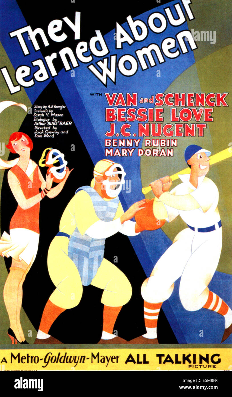 THEY LEARNED ABOUT WOMEN, poster, 1930 Stock Photo - Alamy