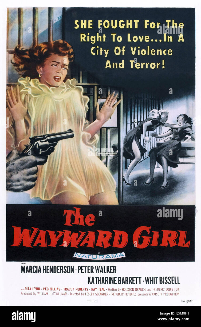 THE WAYWARD GIRL, US poster, 1957 Stock Photo - Alamy