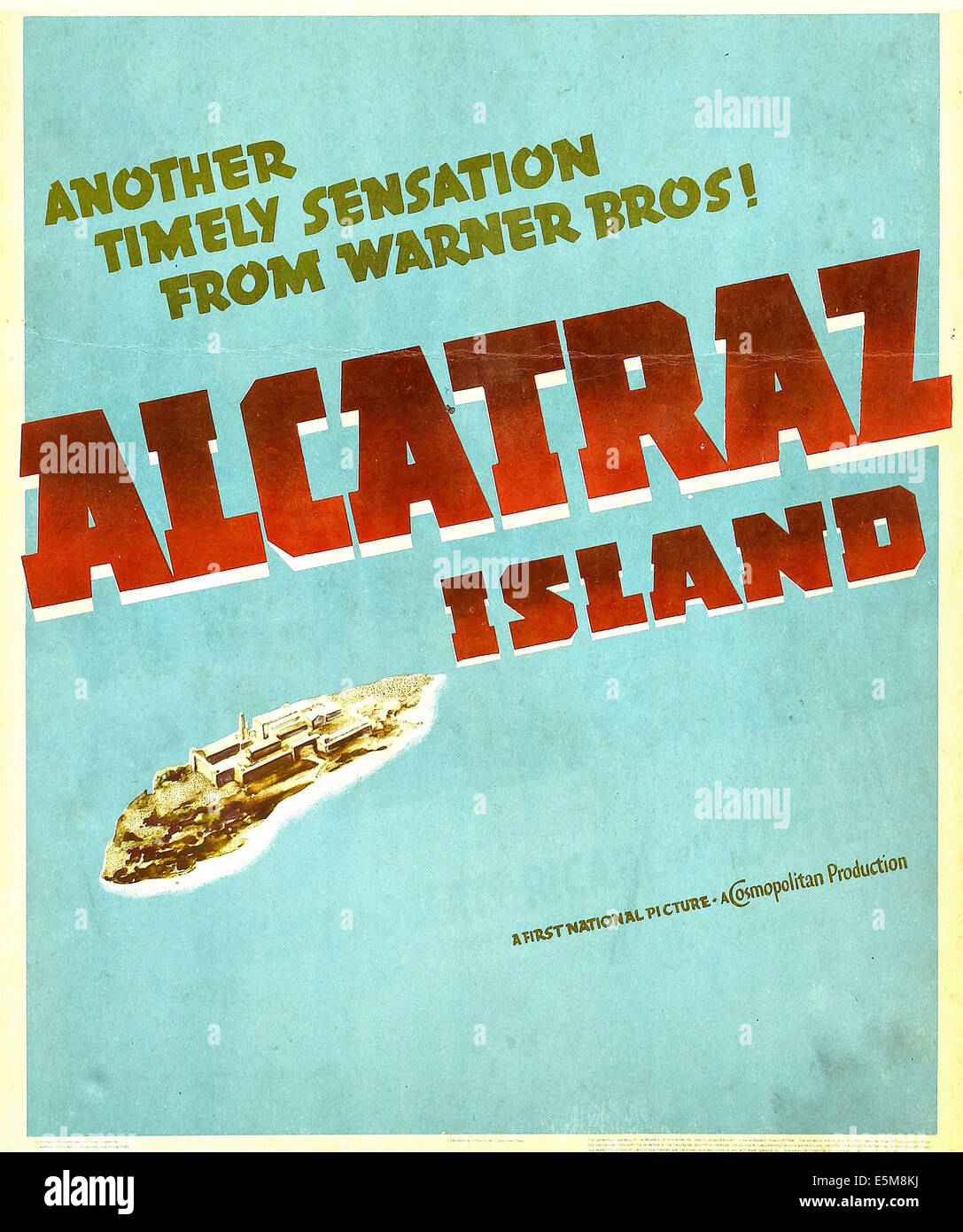 ALCATRAZ ISLAND, window card, 1937 Stock Photo - Alamy