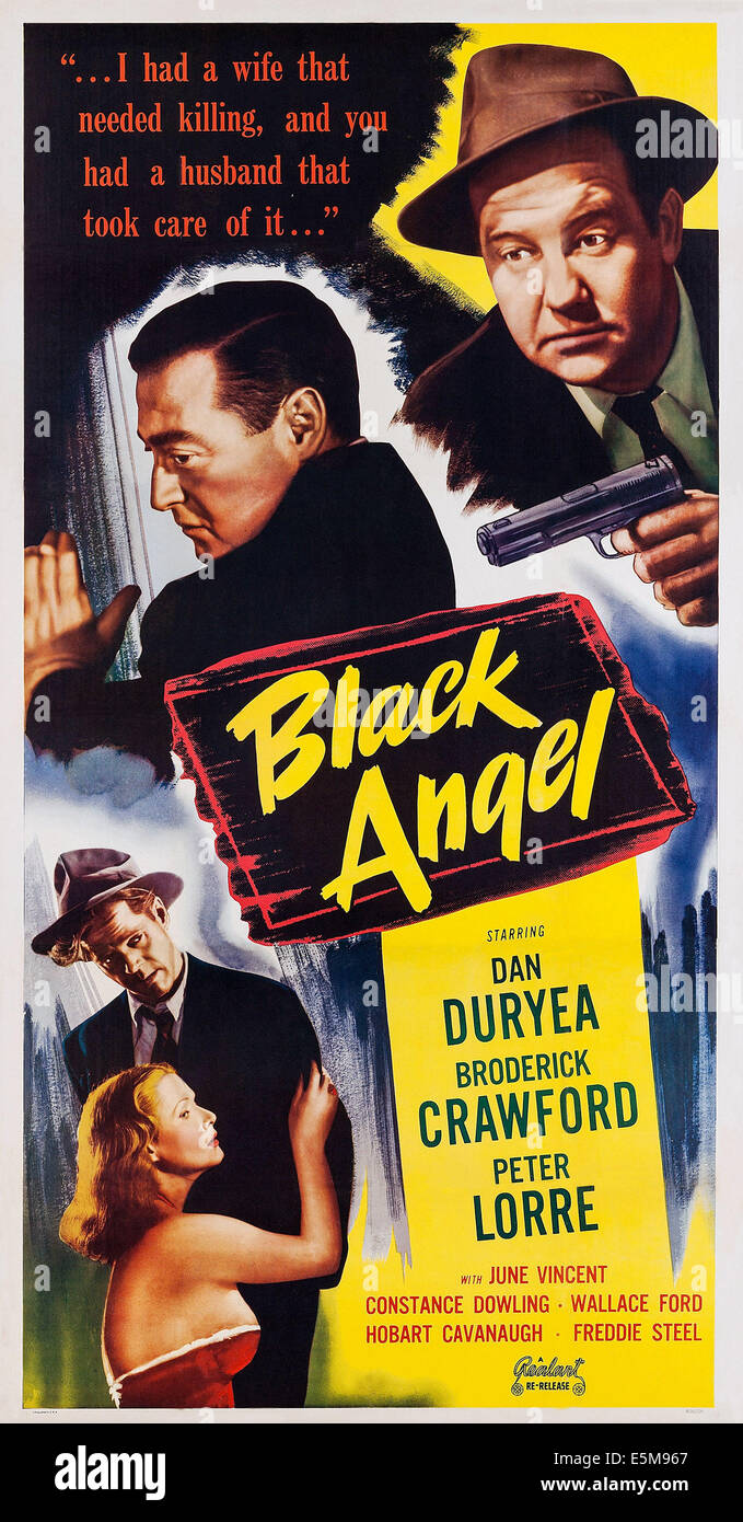 BLACK ANGEL, top l-r: Peter Lorre, Broderick Crawford, bottom l-r: June ...