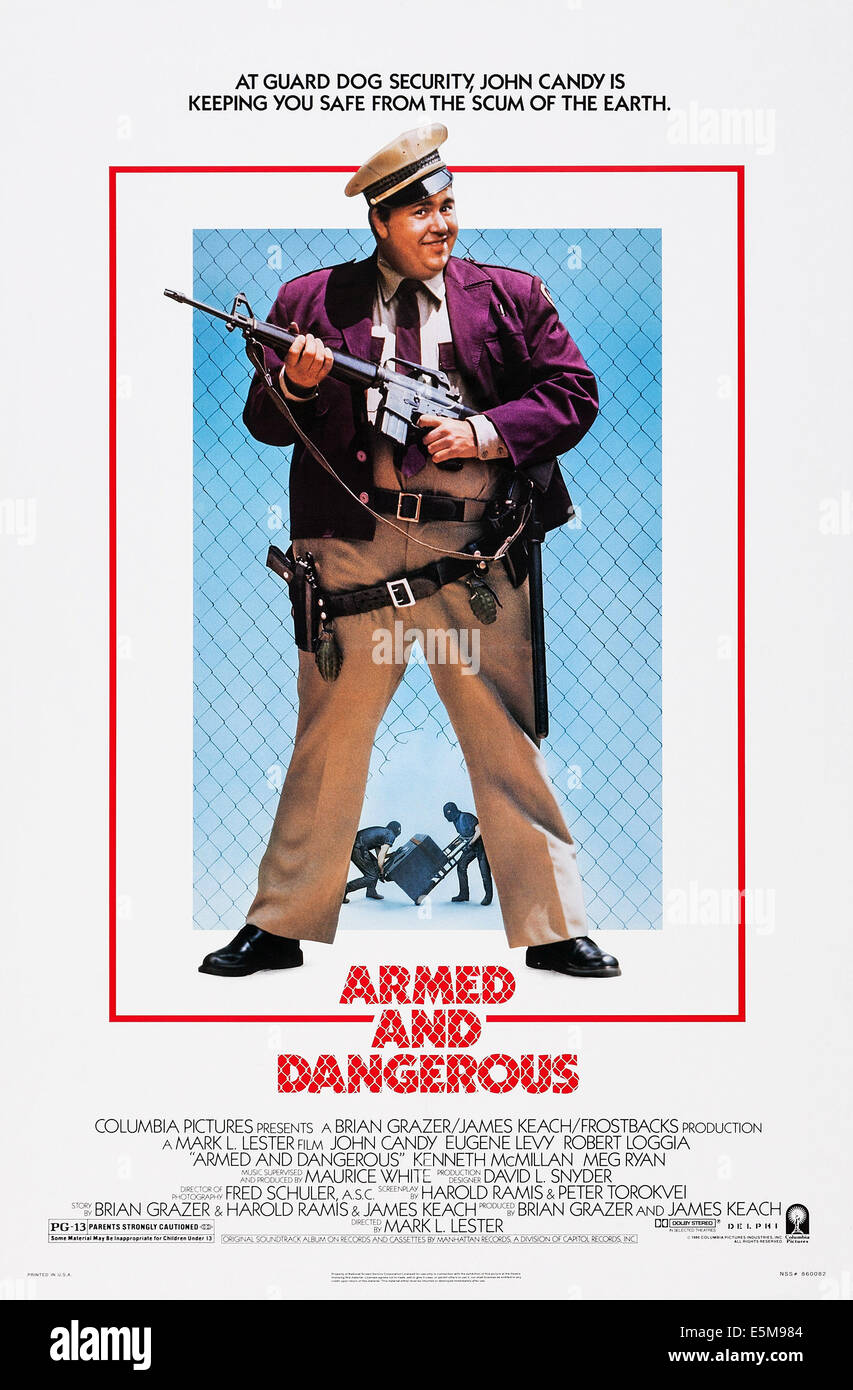 ARMED AND DANGEROUS, US poster, John Candy, 1986, © Columbia/courtesy ...