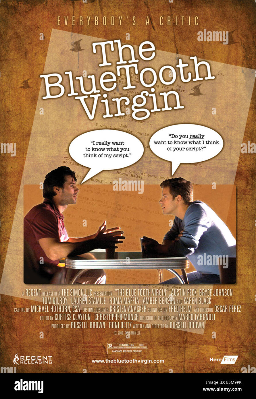 THE BLUE TOOTH VIRGIN, US poster art, from left: Austin Peck, Bryce ...