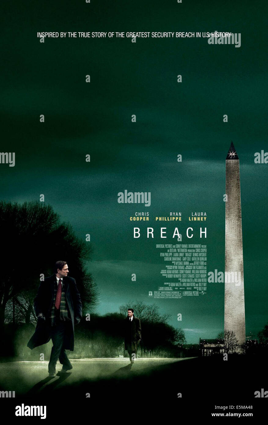 BREACH, US poster art, from left: Chris Cooper, Ryan Phillippe, 2007 ...