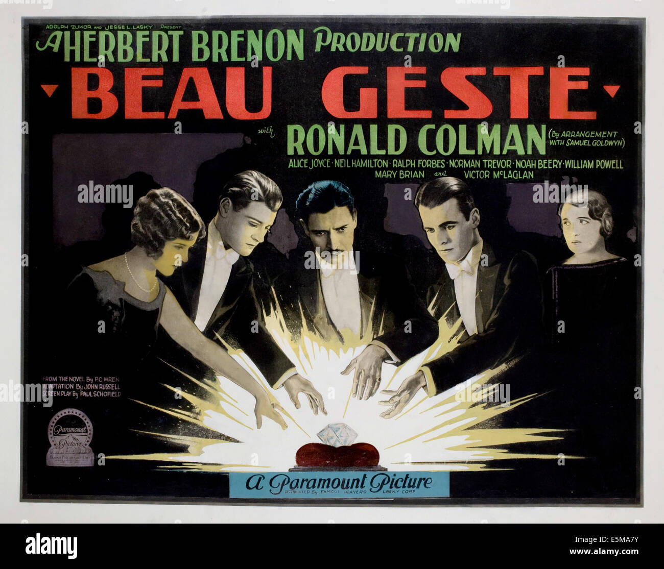 BEAU GESTE, Mary Brian, Ralph Forbes, Ronald Colman, Neil Hamilton ...