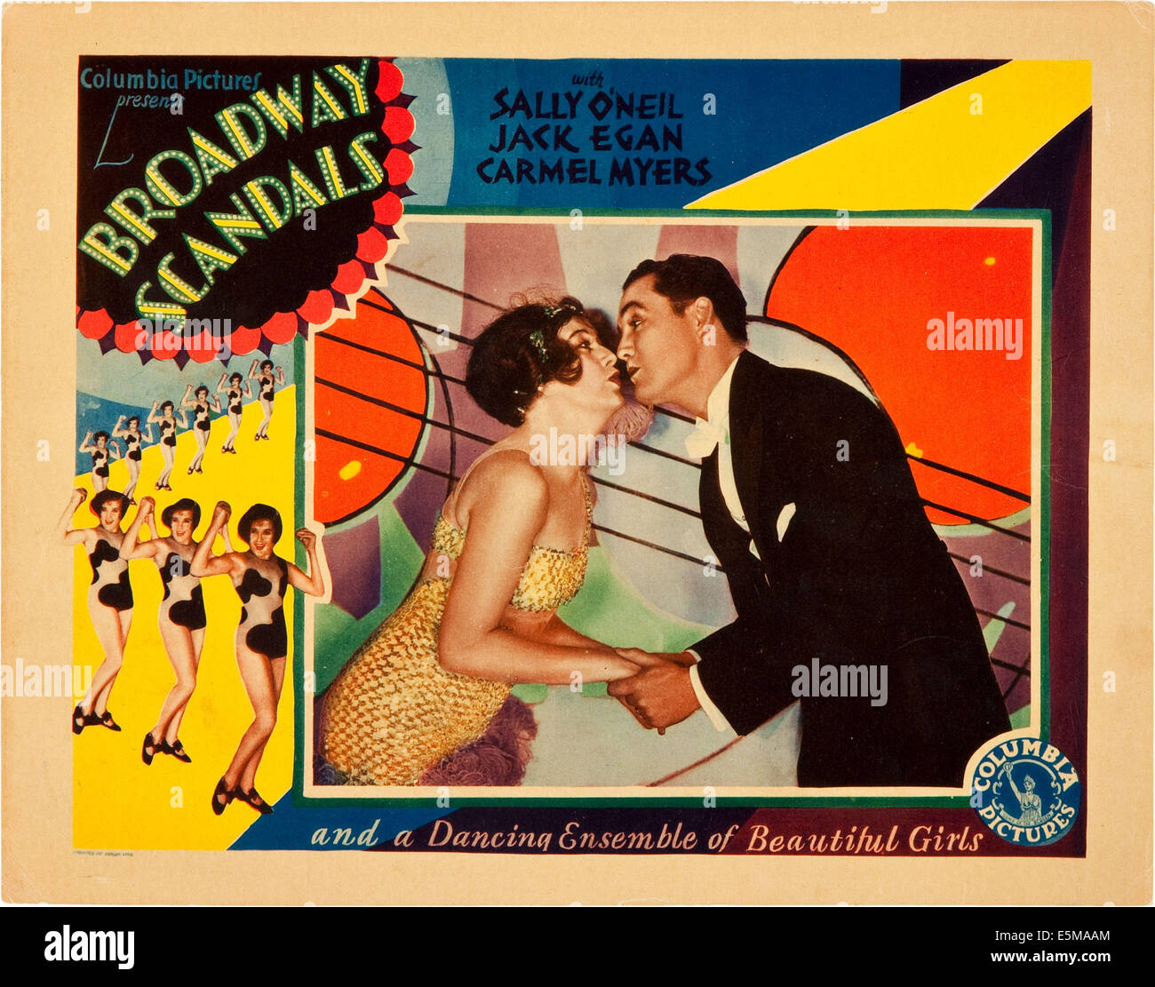 BROADWAY SCANDALS, l-r: Sally O'Neil, Jack Egan on lobbycard, 1929 ...