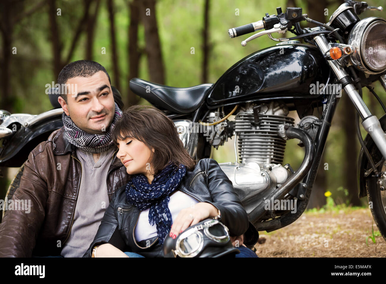 Sleeping on motorcycle hi-res stock photography and images - Alamy