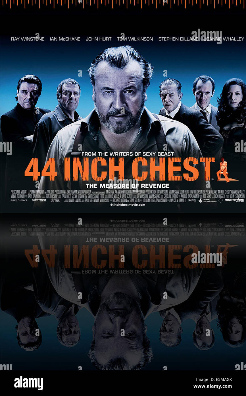 44 INCH CHEST, British poster art, from left: Ian McShane, Tom ...