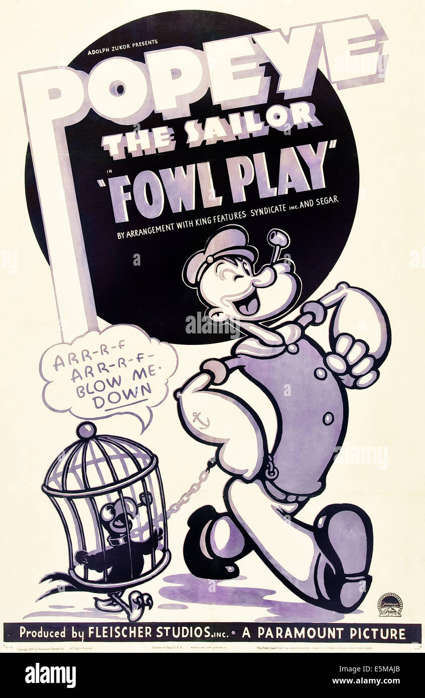 Popeye the sailor cartoon hi-res stock photography and images - Alamy